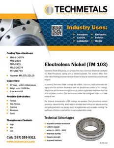 Electroless Nickel Plating Tech Talk | Techmetals, Inc | Dayton, OH